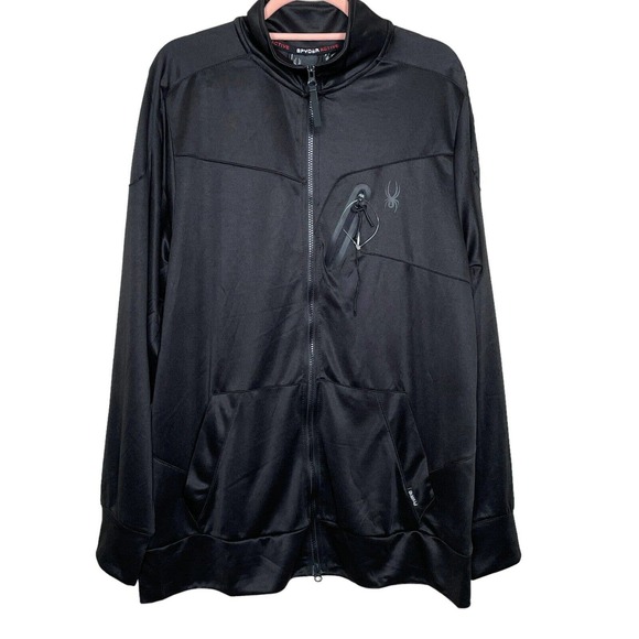 Spyder | Jackets & Coats | Spyder Prowb Xl Mens Black Long Sleeve Mock ...